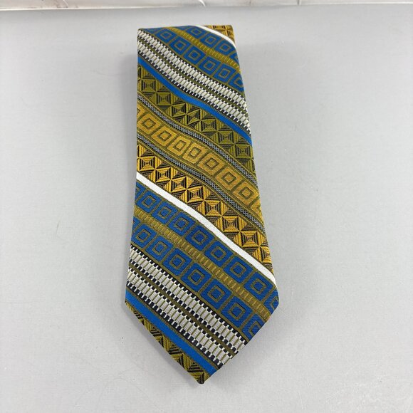 A Design Classic | Accessories | A Design Classic Blue Gold Geometric ...